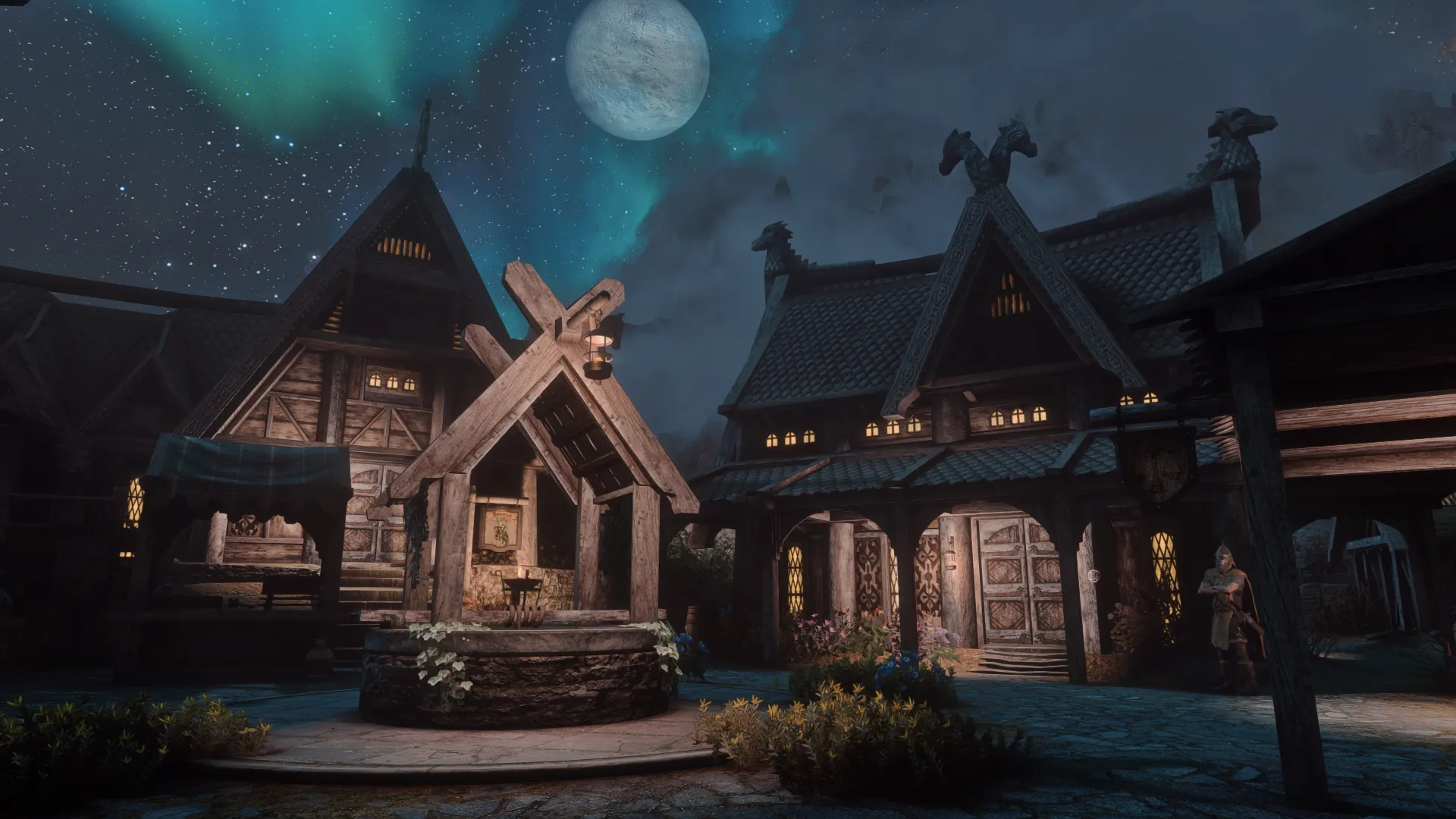Skyrim Landscape Wallpaper Night Skyrim Night 1080P, 2K, 4K, 5K HD