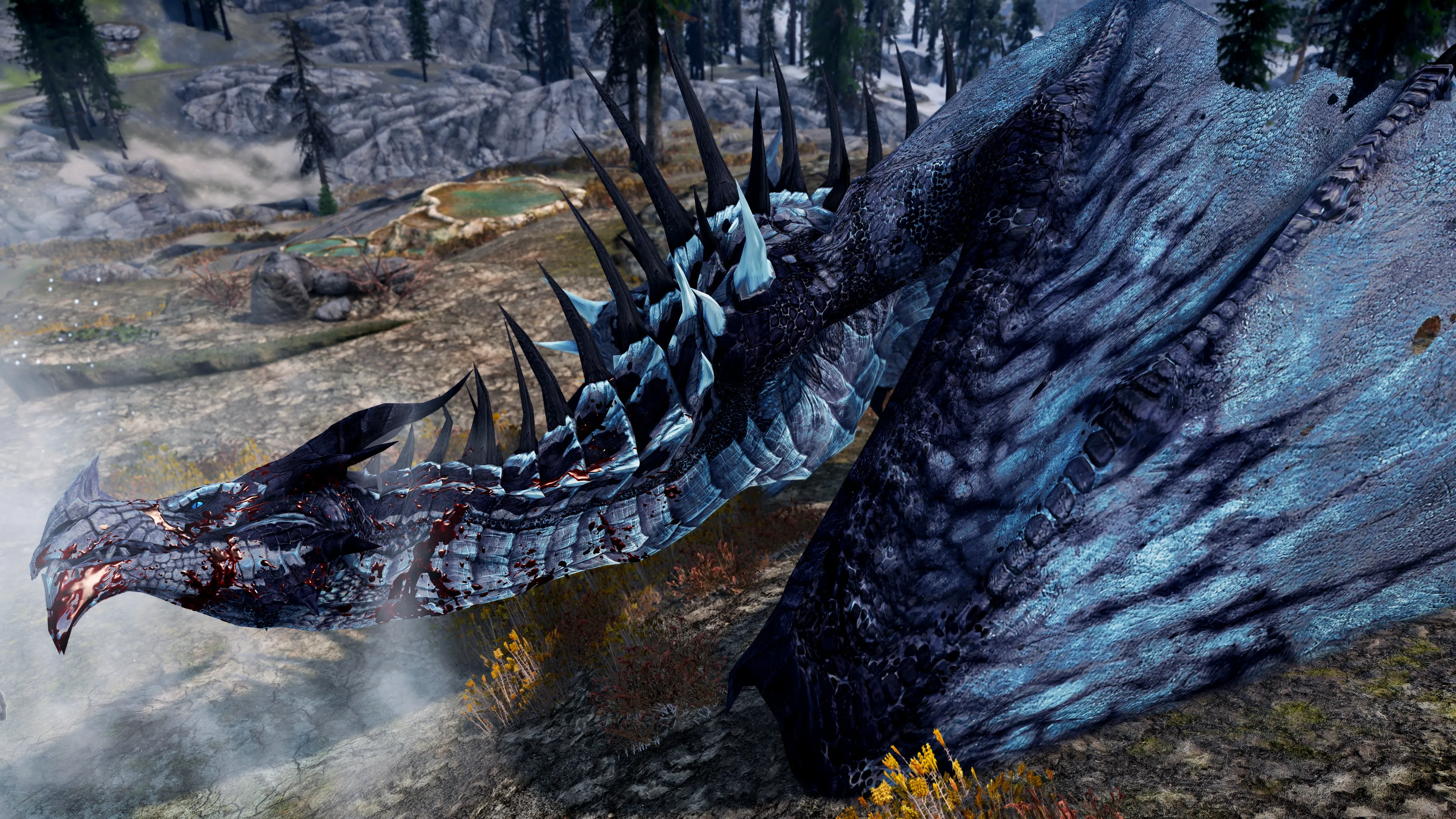 Skyrim Frost Dragon Wallpaper