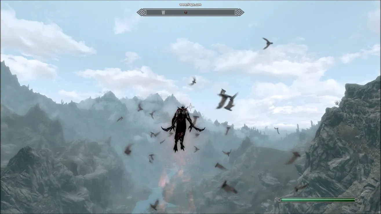Real Flying Skyrim