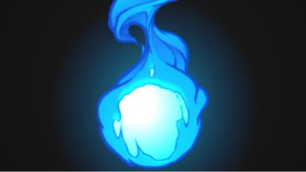 Blue Fireball Wallpaper